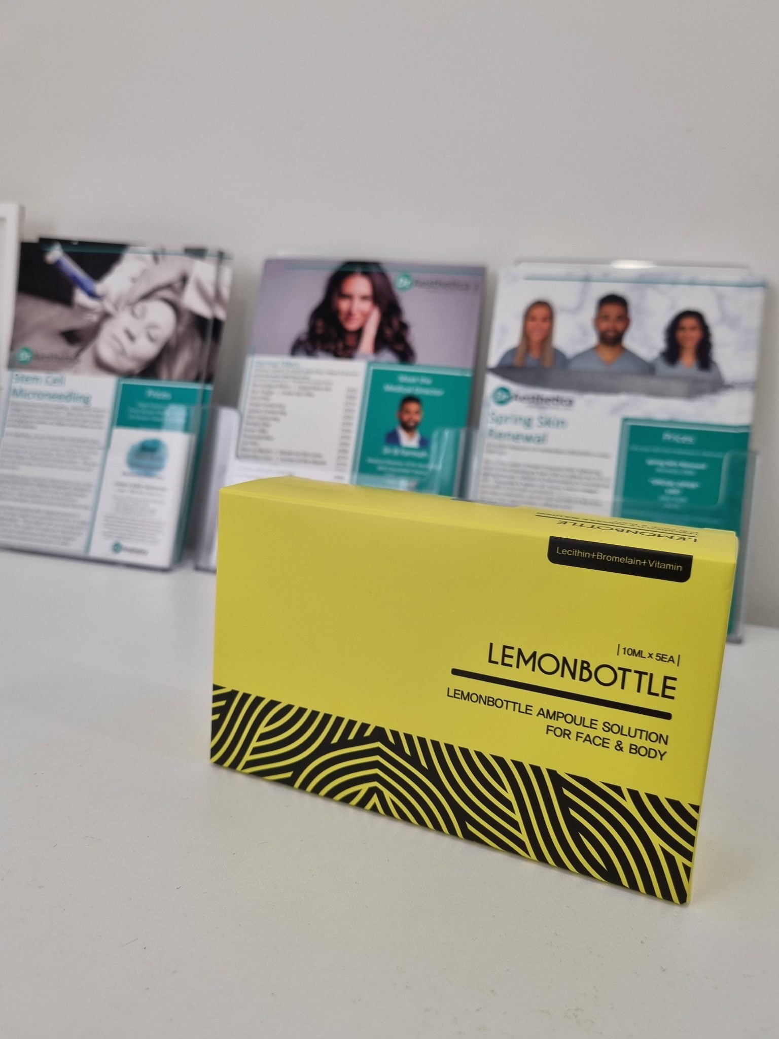 Double chin treatment with lemonbottle